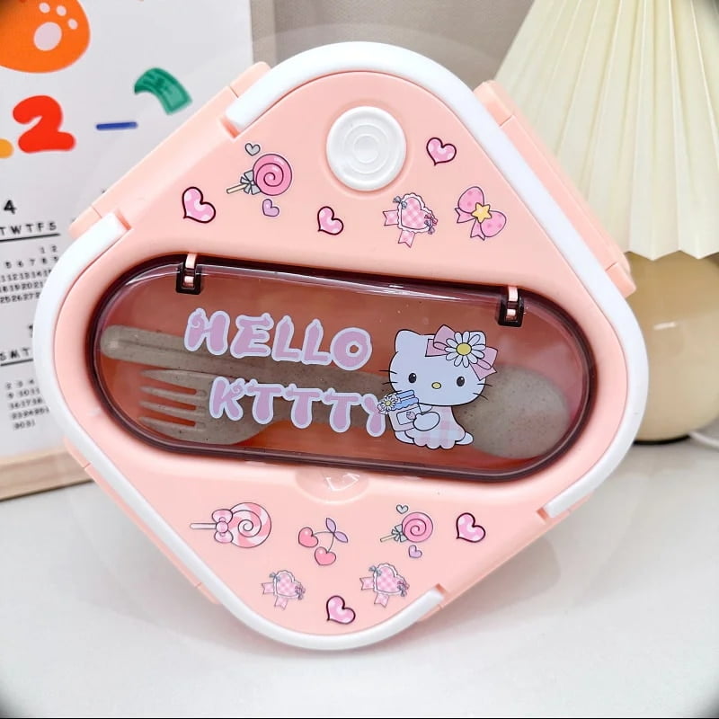 Sanrio Kawaii HelloKitty Lunch Box MyMelody Kuromi Student Cartoon ...