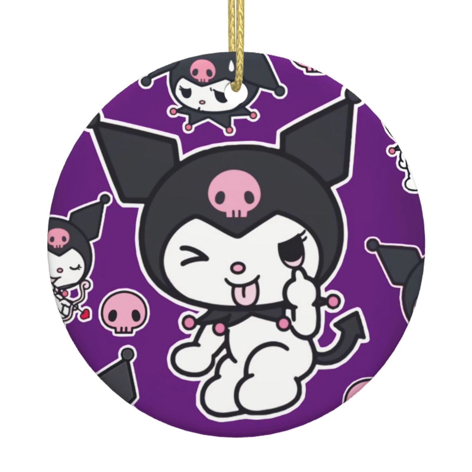 Sanrio Kawaii Kuromi Christmas Tree Decorations,Ceramic Christmas Tree ...
