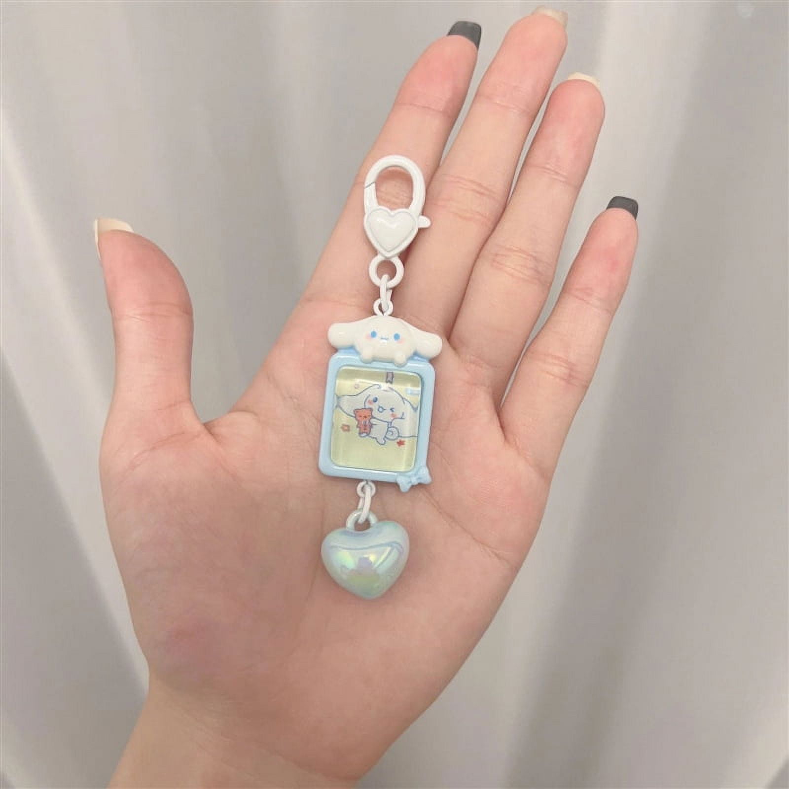 Sanrio Kawaii Kuromi Cinnamoroll Keychain Schoolbag Charm Girls Boy Cute Cartoon Pompompurin Key ...