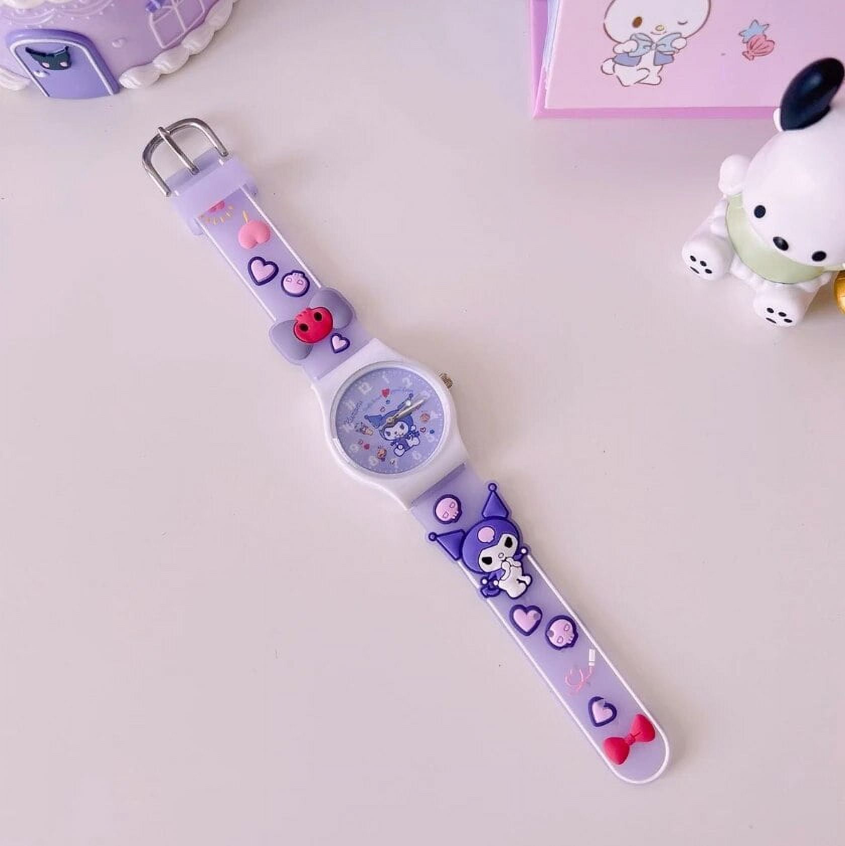 Sanrio Kawaii Kuromi Cinnamoroll Watch Led Luminous Children Girl ...