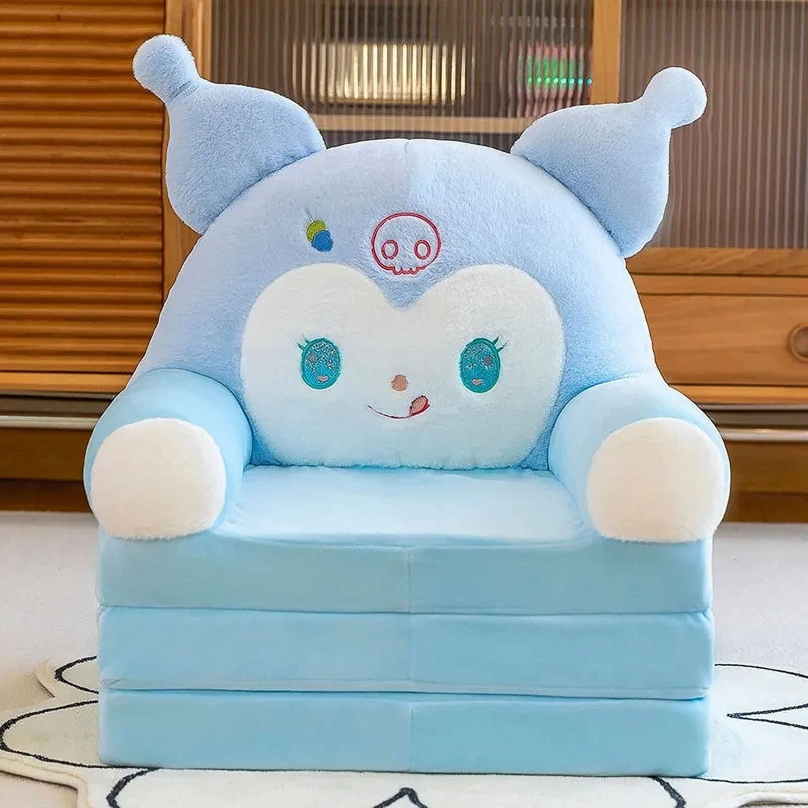 Sanrio Kawaii Kuromi Folding Sofa Cartoon Baby Seat Children's Cartoon ...