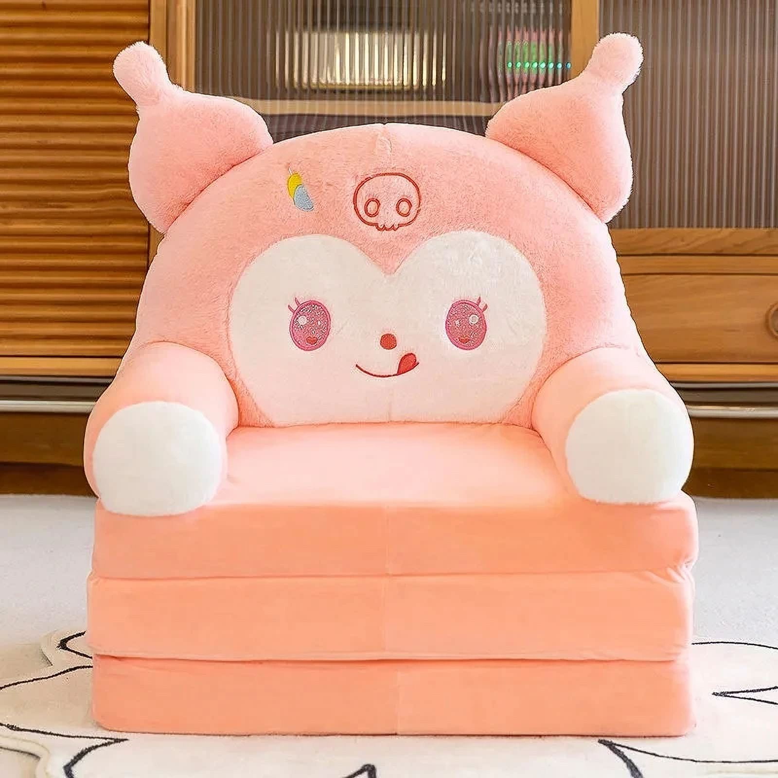 Sanrio Kawaii Kuromi Folding Sofa Cartoon Baby Seat Children's Cartoon ...