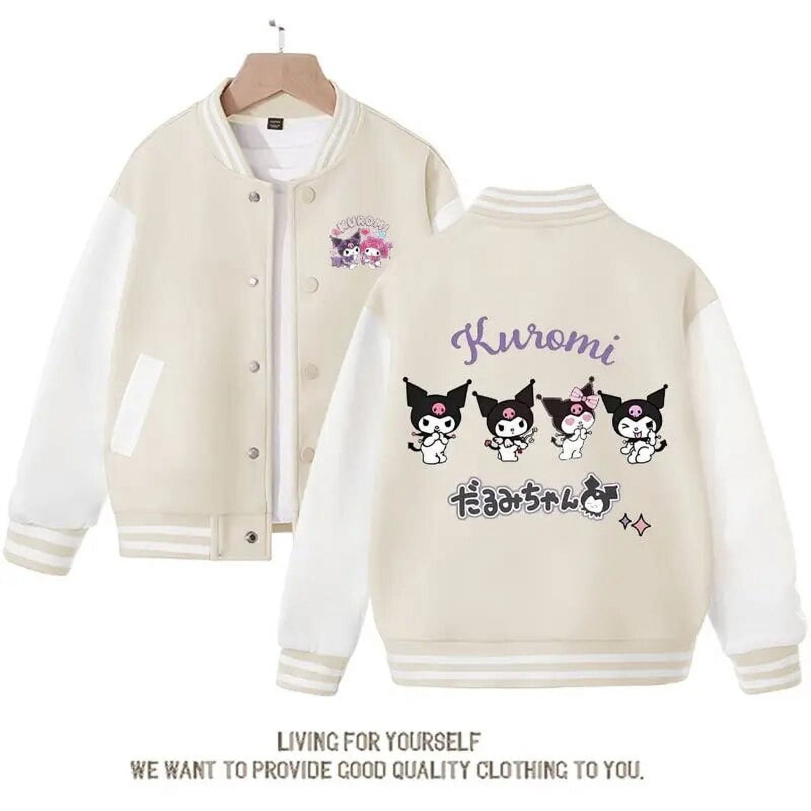 Sanrio Kawaii Kuromi Girls Jacket Cute Cartoon Spring Autumn New ...