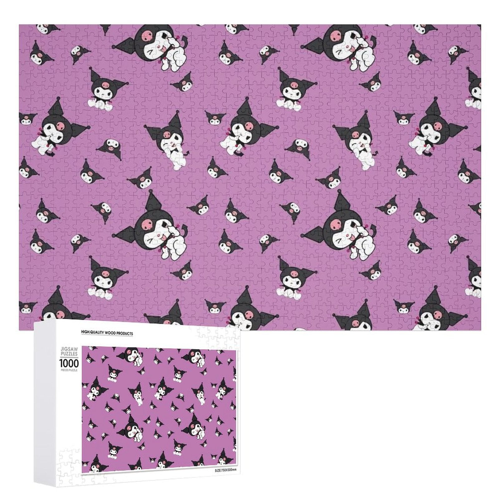 Sanrio Kawaii Kuromi Jigsaw Puzzles for Adults 1000 Pieces,Interlock ...