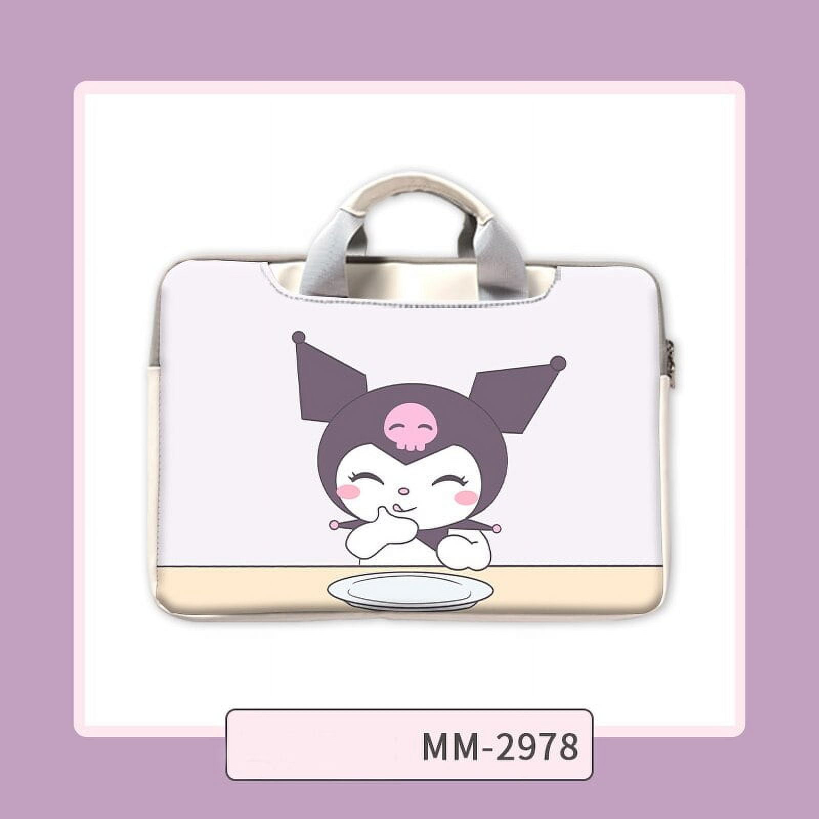 Sanrio Kawaii Kuromi Laptop Bag for 14 Inch Macbook Air Pro Tote Bag 15.6 Inch Huawei Dell ...