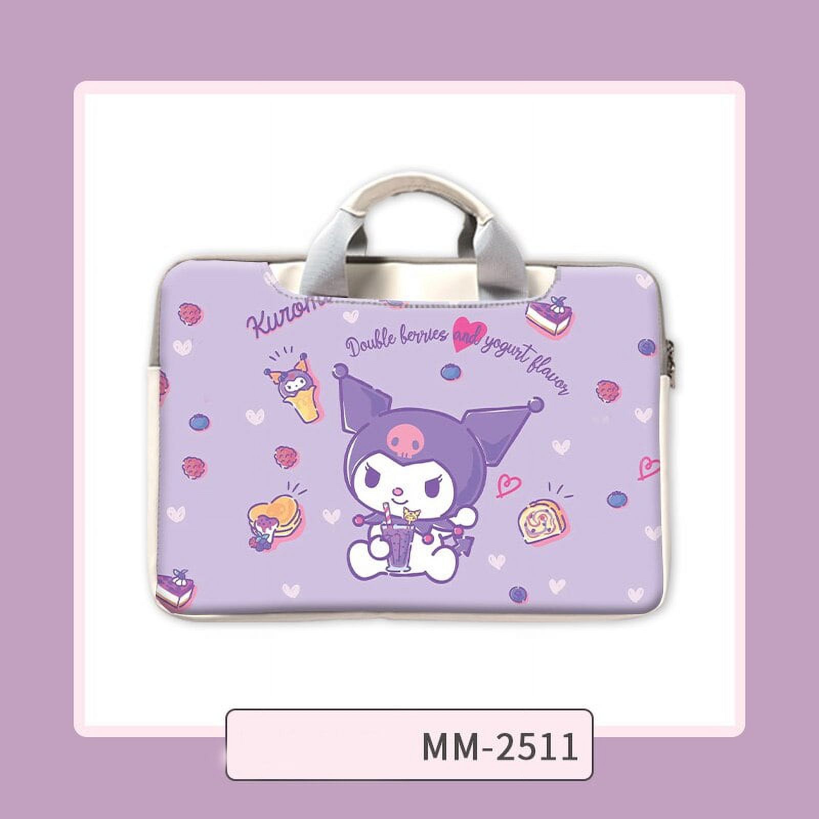 Sanrio Kawaii Kuromi Laptop Bag for 14 Inch Macbook Air Pro Tote Bag 15.6 Inch Huawei Dell ...