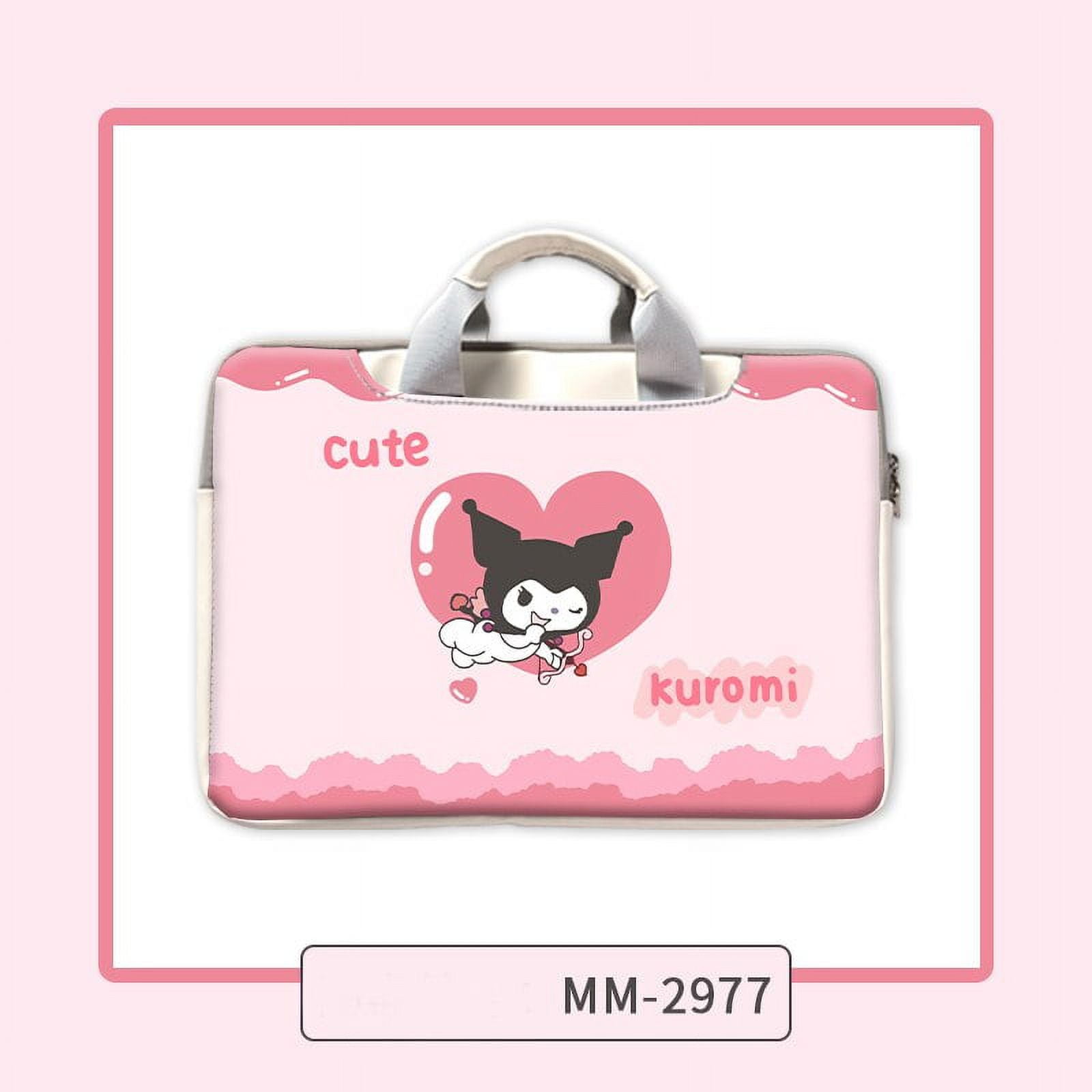 Sanrio Kawaii Kuromi Laptop Bag for 14 Inch Macbook Air Pro Tote Bag 15.6 Inch Huawei Dell ...