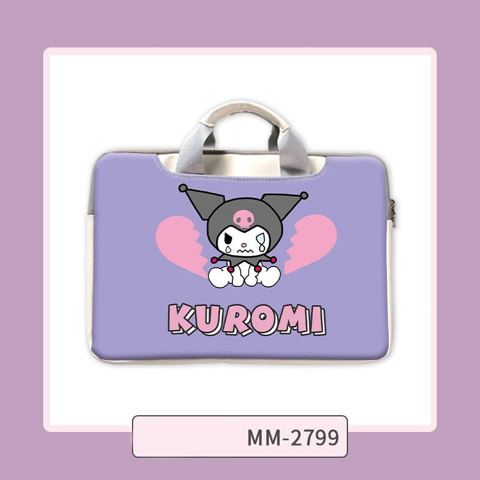 Sanrio Kawaii Kuromi Laptop Bag for 14 Inch Macbook Air Pro Tote Bag 15.6 Inch Huawei Dell ...