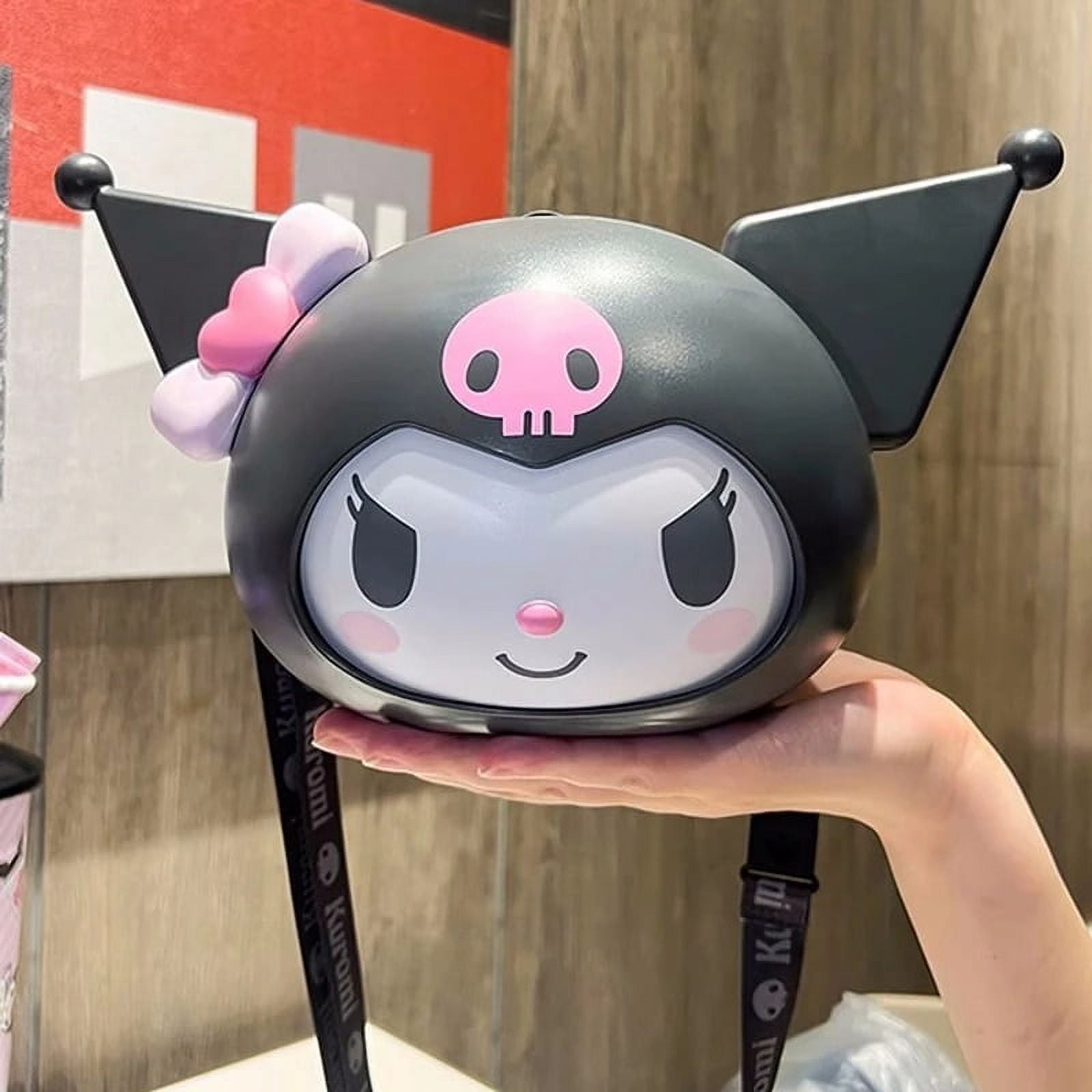 Sanrio Kawaii Kuromi Water Cup 650ml Cartoon Popcorn Bucket Anime Cute ...