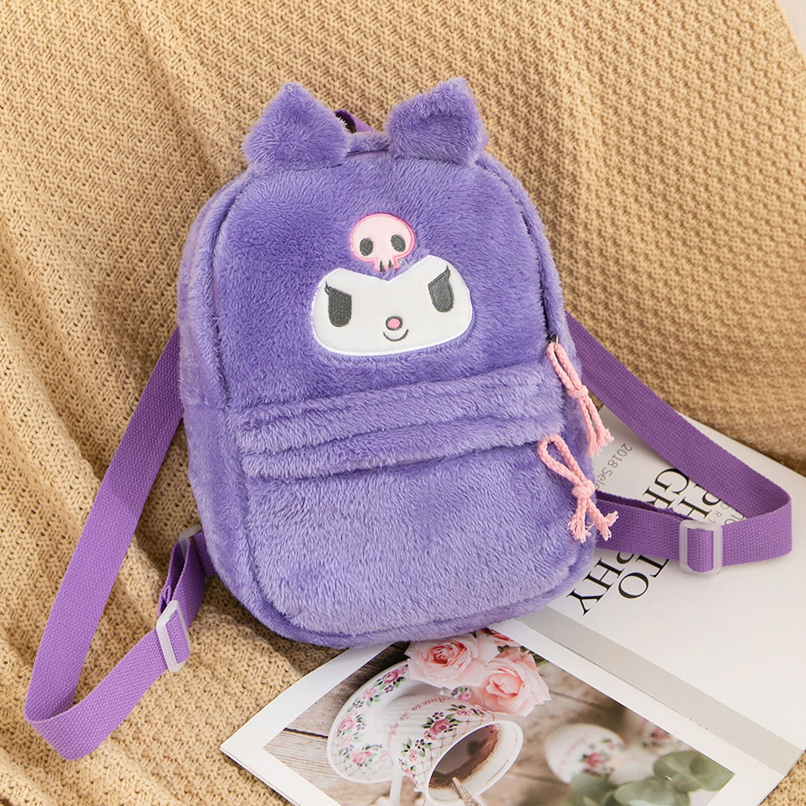Sanrio Kawaii Modeling Downy Backpack Sweet Hello Kitty Kuromi ...