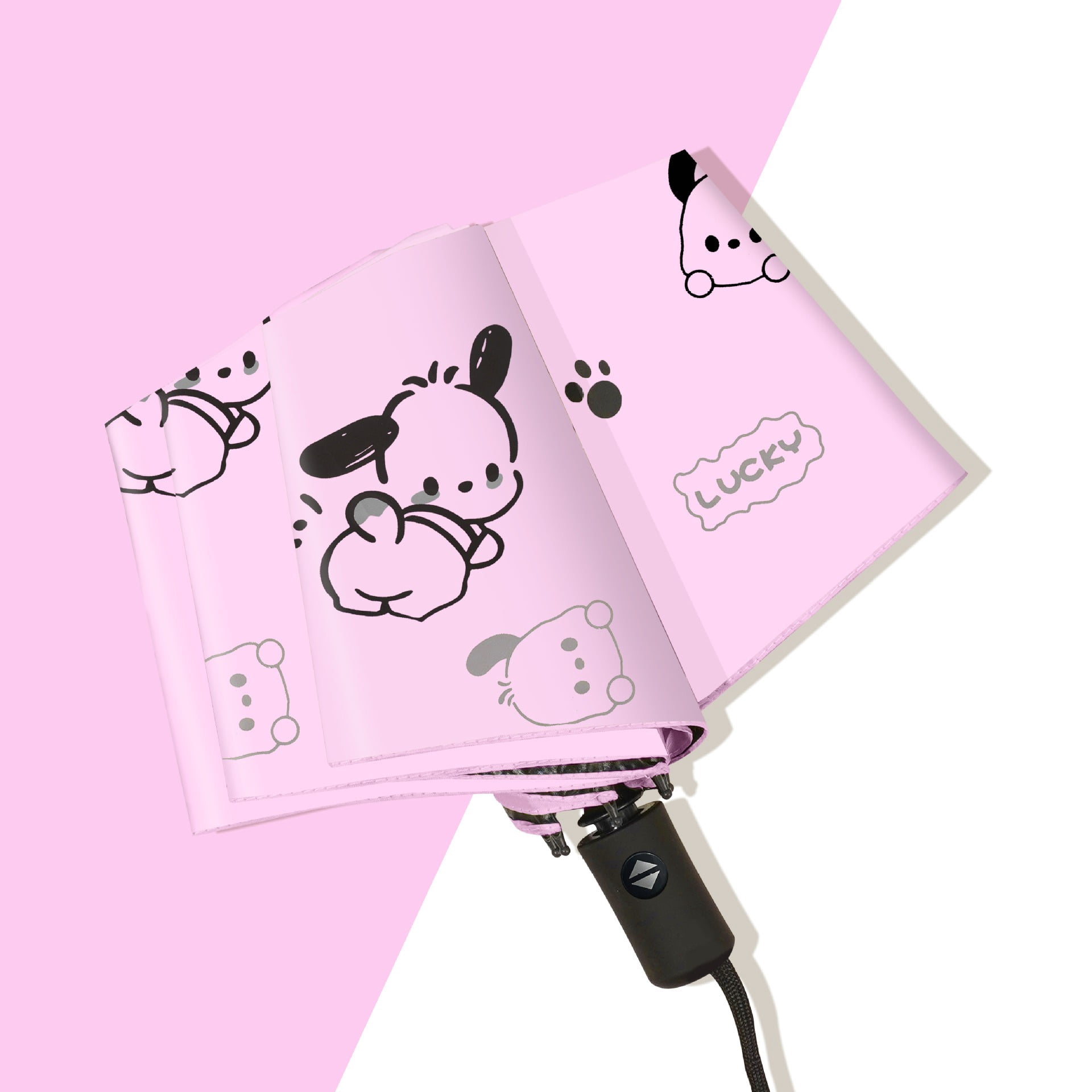 Sanrio Kawaii Multifunctional anime parasol Pochacco portable folding ...
