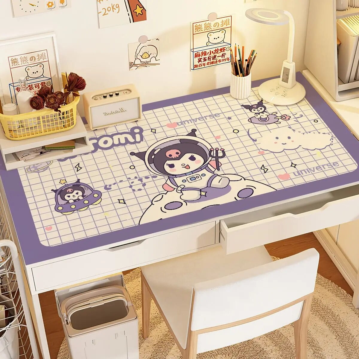 Sanrio Kawaii My Melody Table Mat Cartoon Cute PVC Waterproof Oil-proof ...