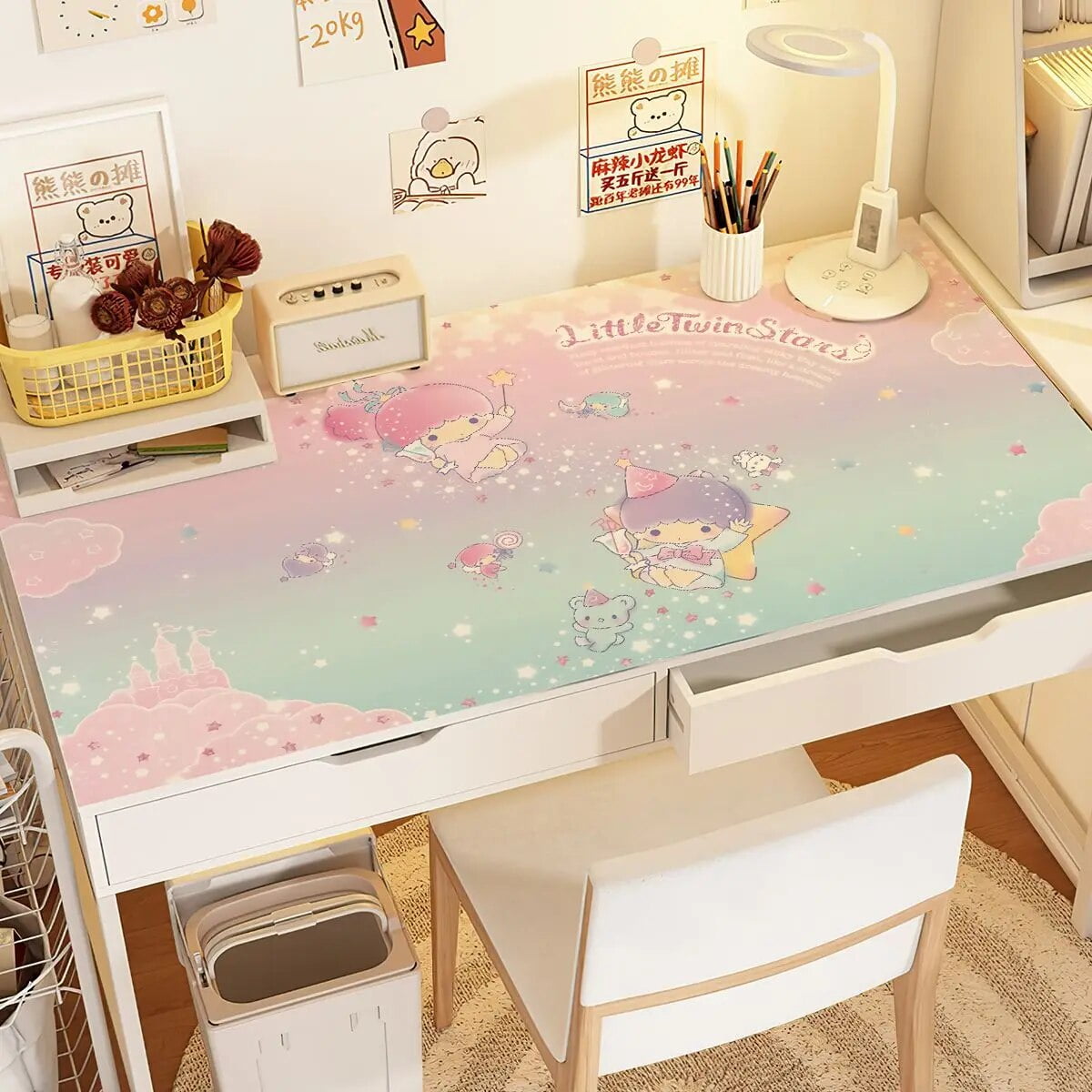 Sanrio Kawaii My Melody Table Mat Cartoon Cute PVC Waterproof Oil-proof ...