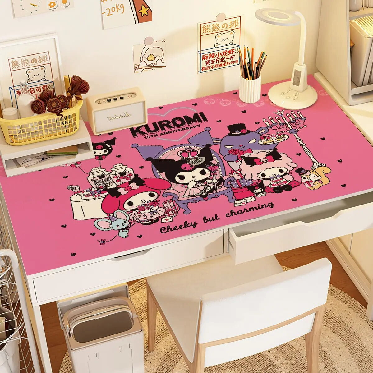 Sanrio Kawaii My Melody Table Mat Cartoon Cute PVC Waterproof Oil-proof ...