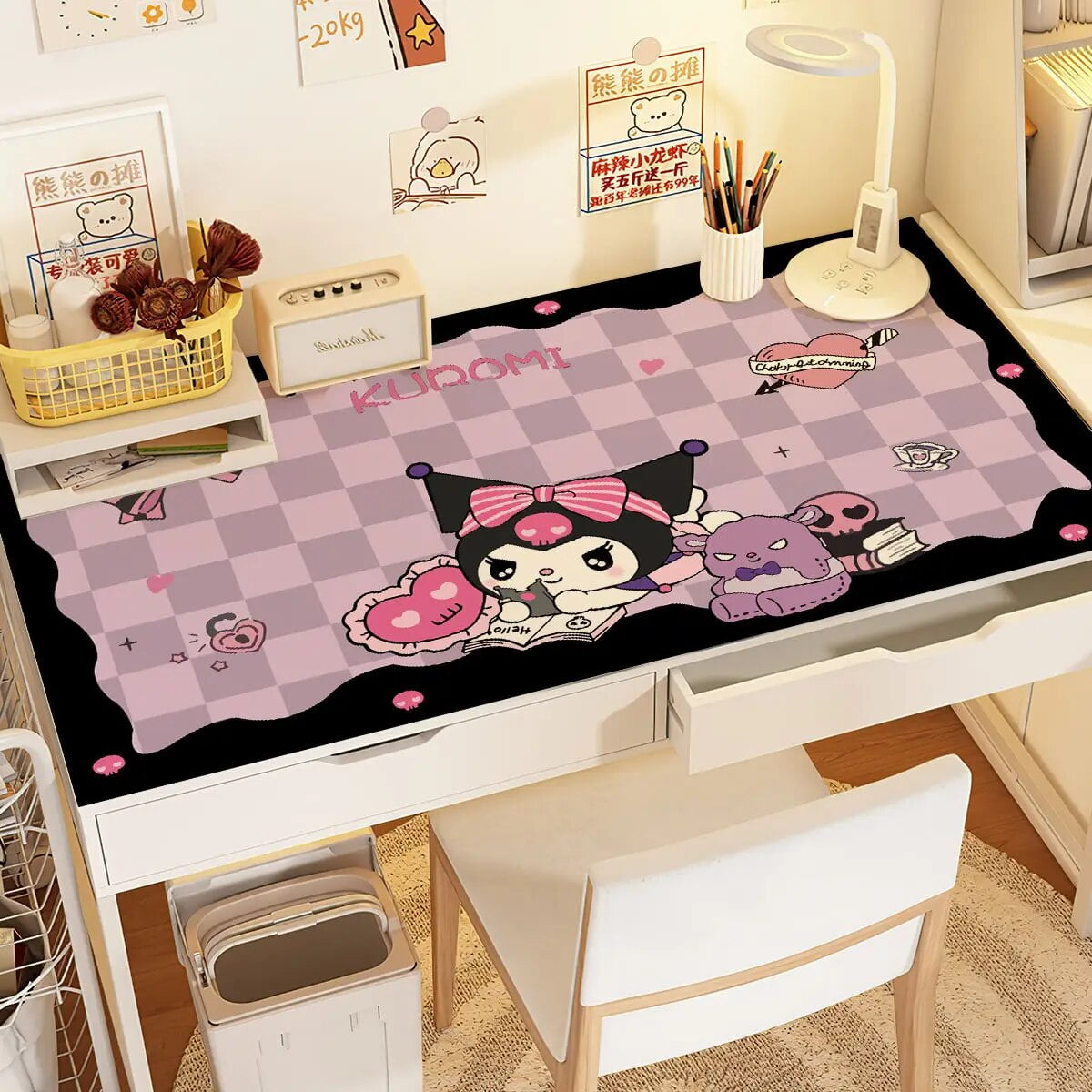Sanrio Kawaii My Melody Table Mat Cartoon Cute PVC Waterproof Oil-proof ...