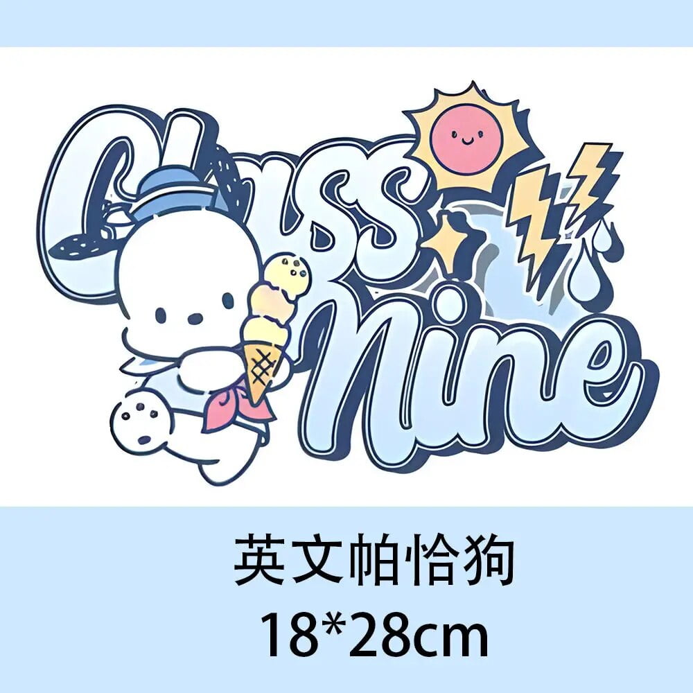 Sanrio Kawaii Pachacco My Melody DIY Toilet Sticker Toilet Waterproof ...