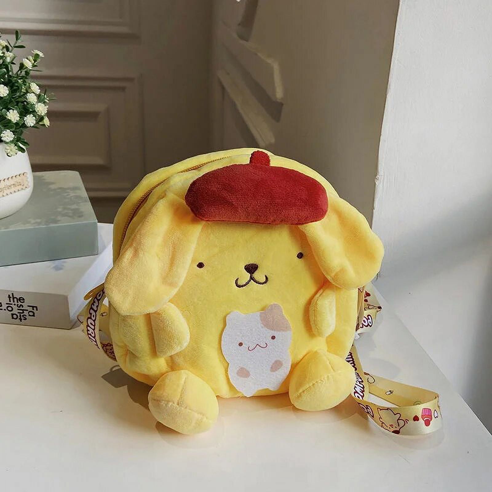 Sanrio Kawaii Plush Cinnamoroll Toy Bag Cute Kuromi Mini Diagonal Bag ...
