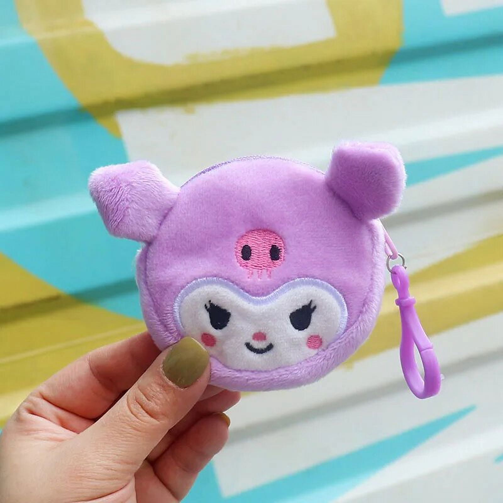 Sanrio Kawaii Plush Toys Keychain Hello Kitty Cinnamoroll Kuromi My ...