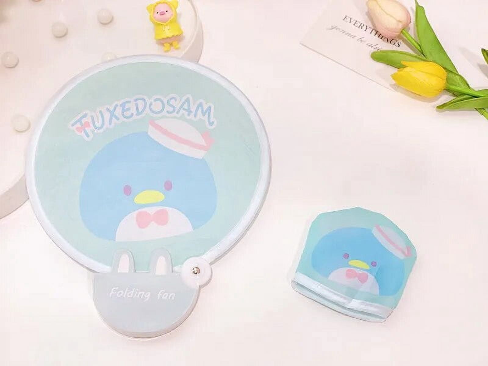 Sanrio Kawaii Pochacco Fan Hello Kitty Kuromi Student Cartoon Summer ...