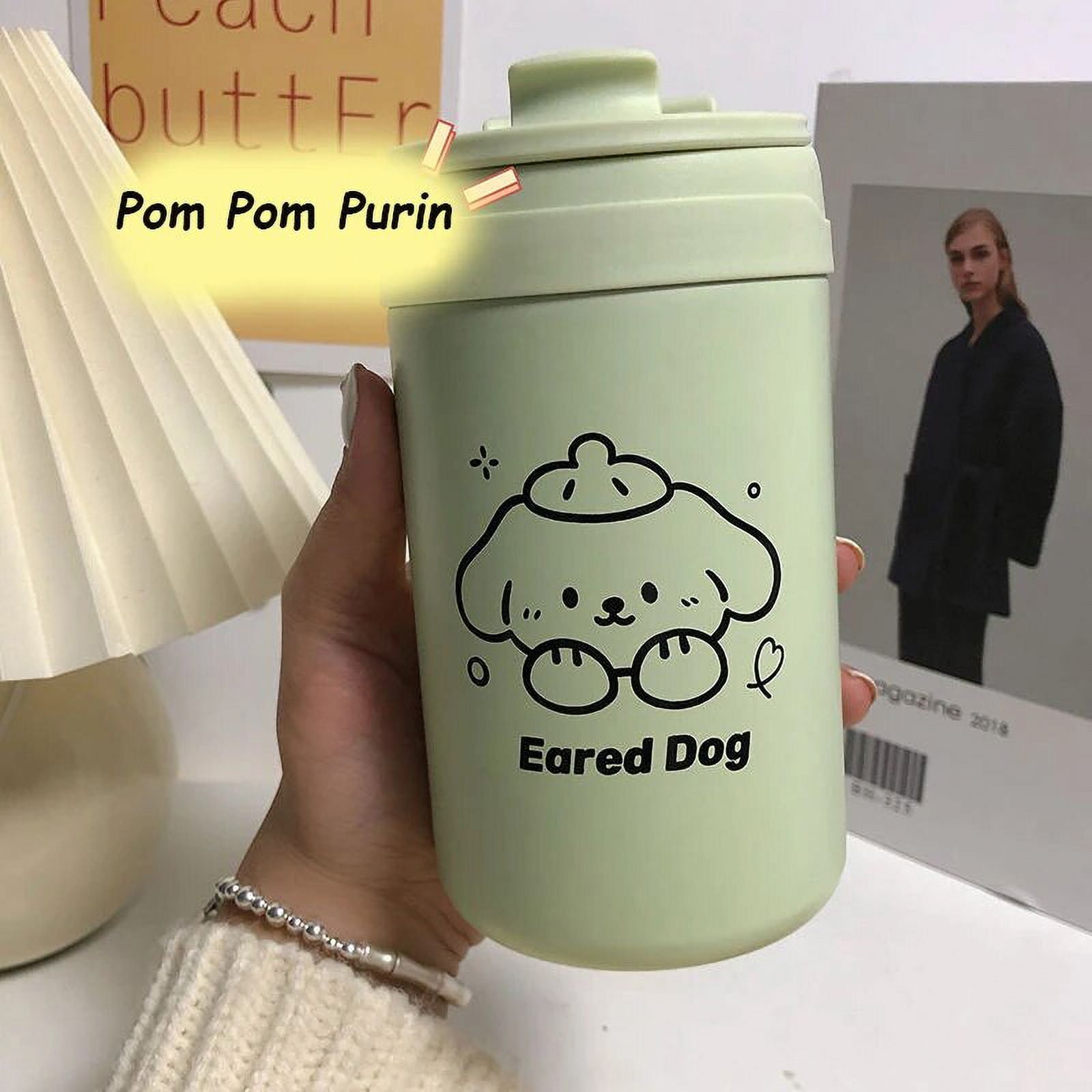 Sanrio Kawaii Pochacco Water Cup Hello Kitty Pom Pom Purin Kuromi Girls ...