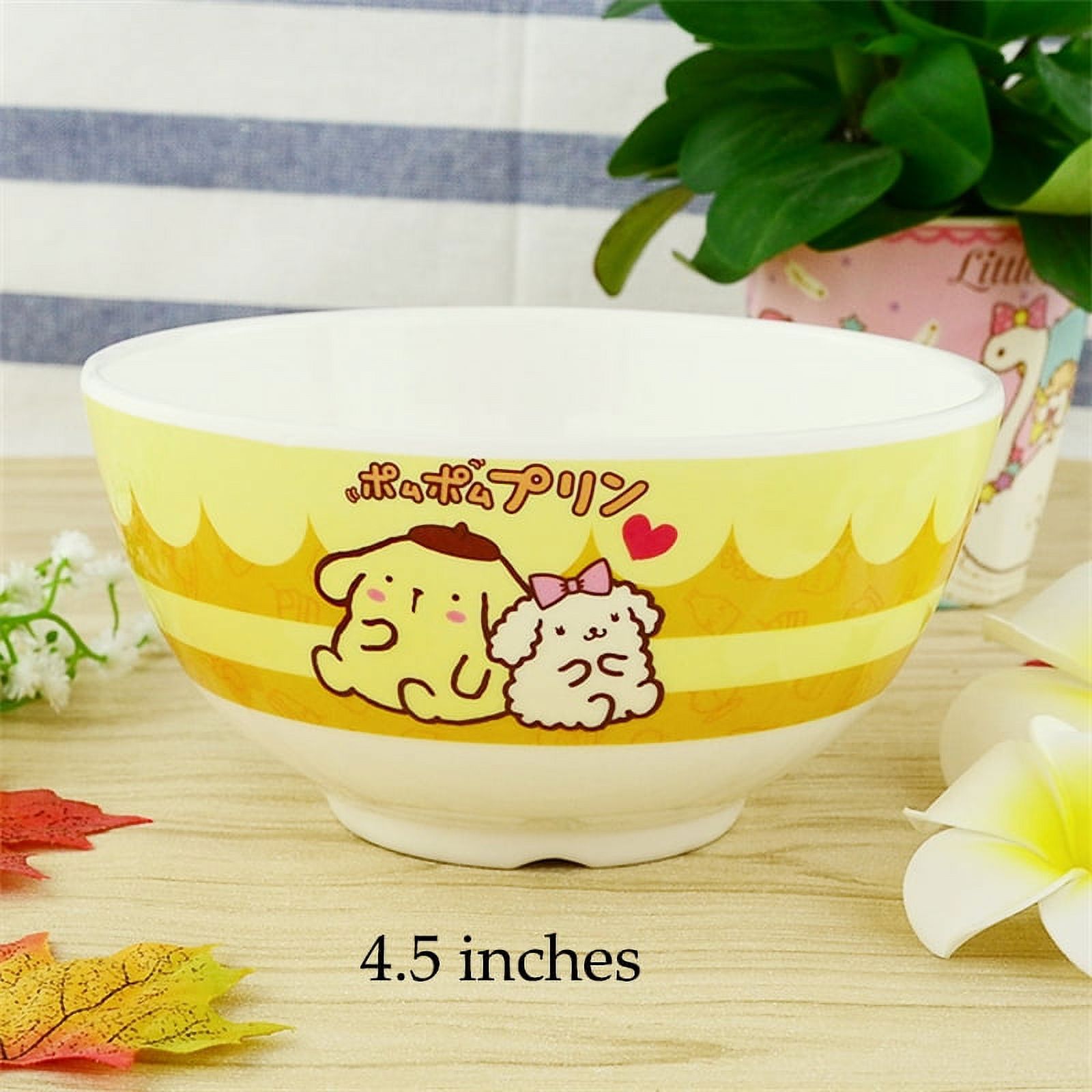 Sanrio Kawaii Pom Pom Purin Cartoon Melamine Creative Children's Eating ...