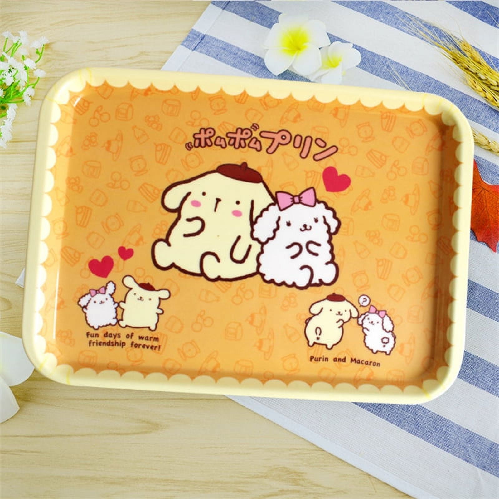 Sanrio Kawaii Pom Pom Purin Cartoon Melamine Creative Children's Eating ...