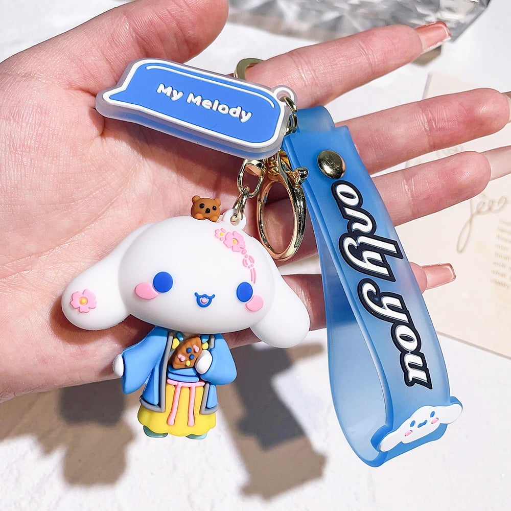 Sanrio Keychain Kawaii Hello Kitty Anime Cartoon Melody Kuromi ...