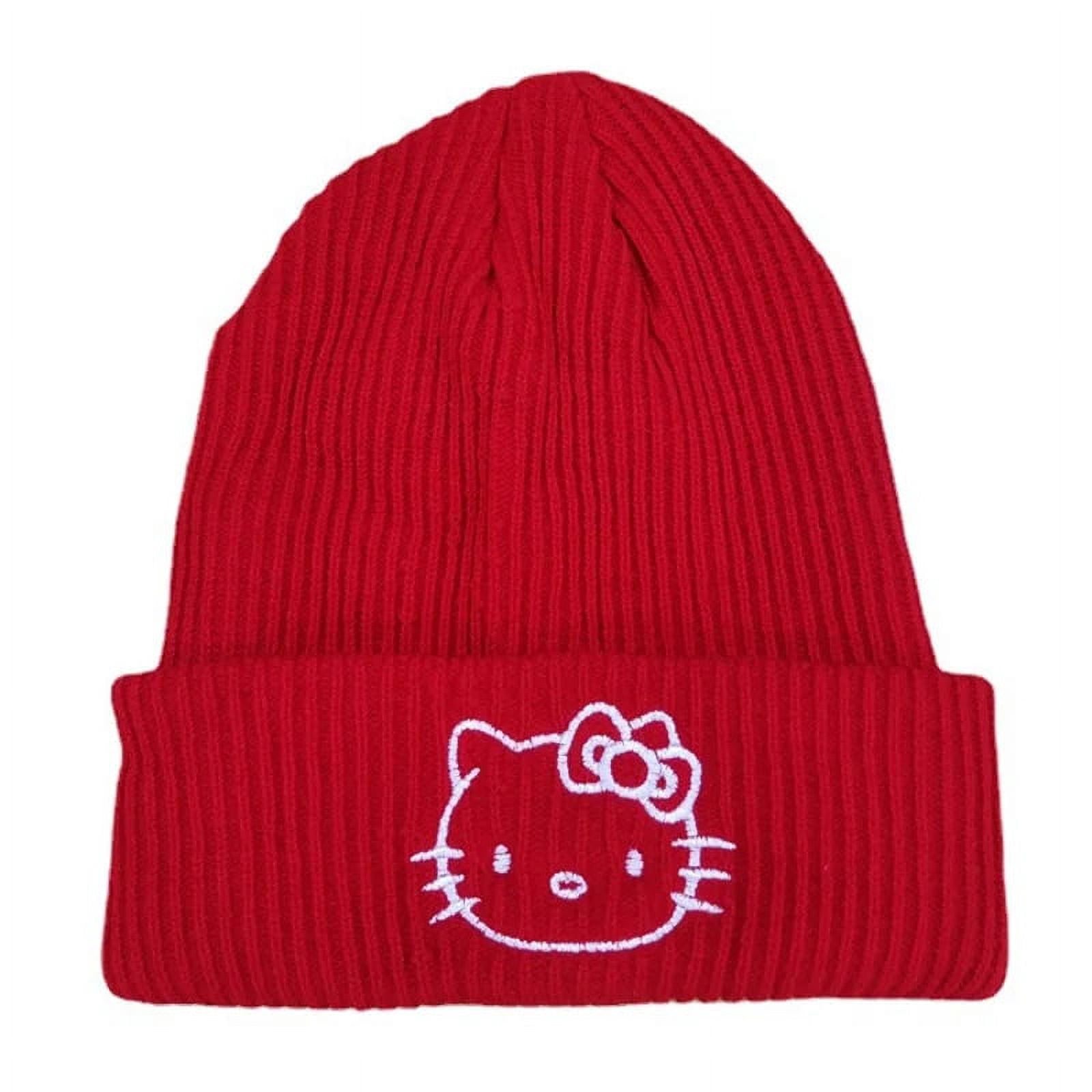 Sanrio Knitted Hat Hello Kitty Kuromi Cinnamoroll Kawaii Cartoon Autumn ...