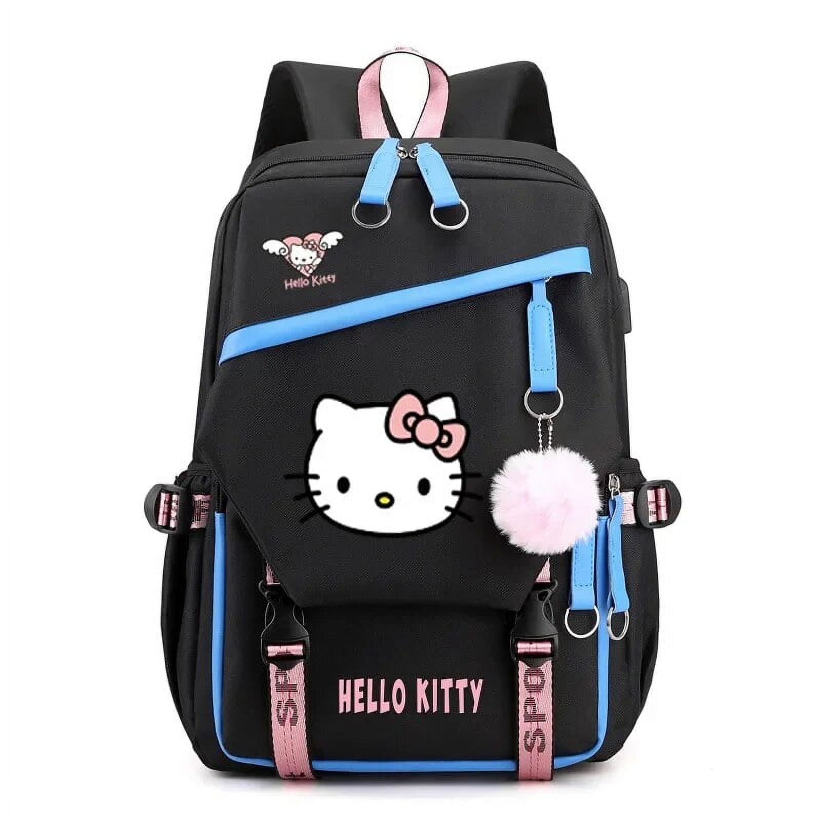 Sanrio Kurome Hello Kitty Kawaii Campus Backpack Primary and Middle ...