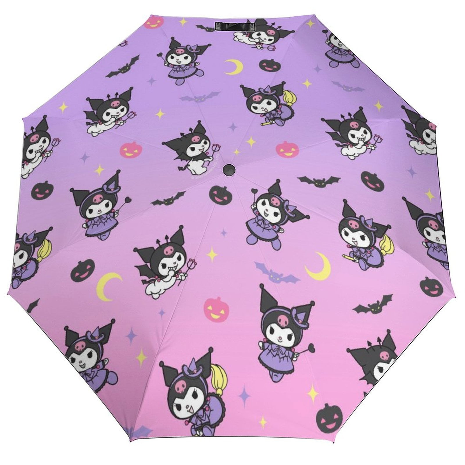 Sanrio Kuromi And Friends Travel Automatic Folding Rain Umbrellas with ...