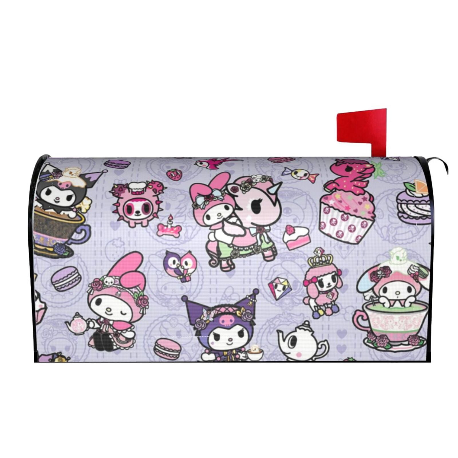 Sanrio-Kuromi And Melody 6 Cartoon Character Mailbox Cover Magnetic ...