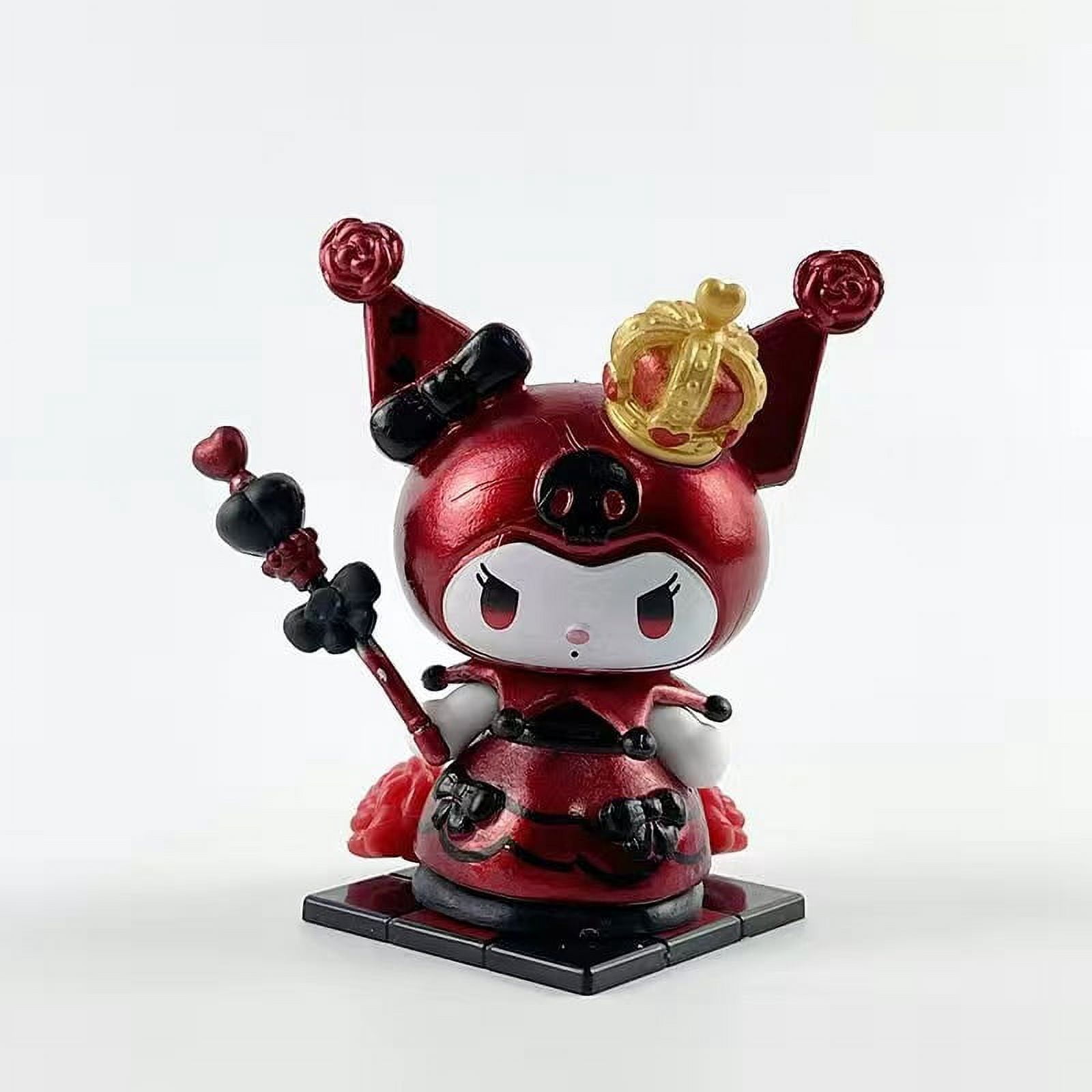 Sanrio Kuromi Anime Figure Trump Kingdom Spade Cartoon Model Halloween ...