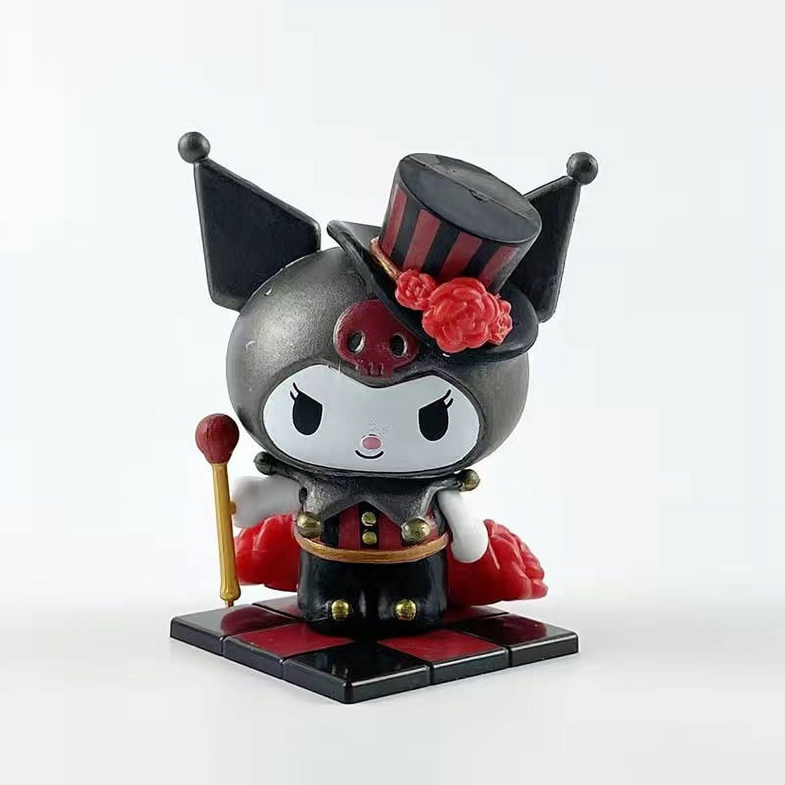 Sanrio Kuromi Anime Figure Trump Kingdom Spade Cartoon Model Halloween ...