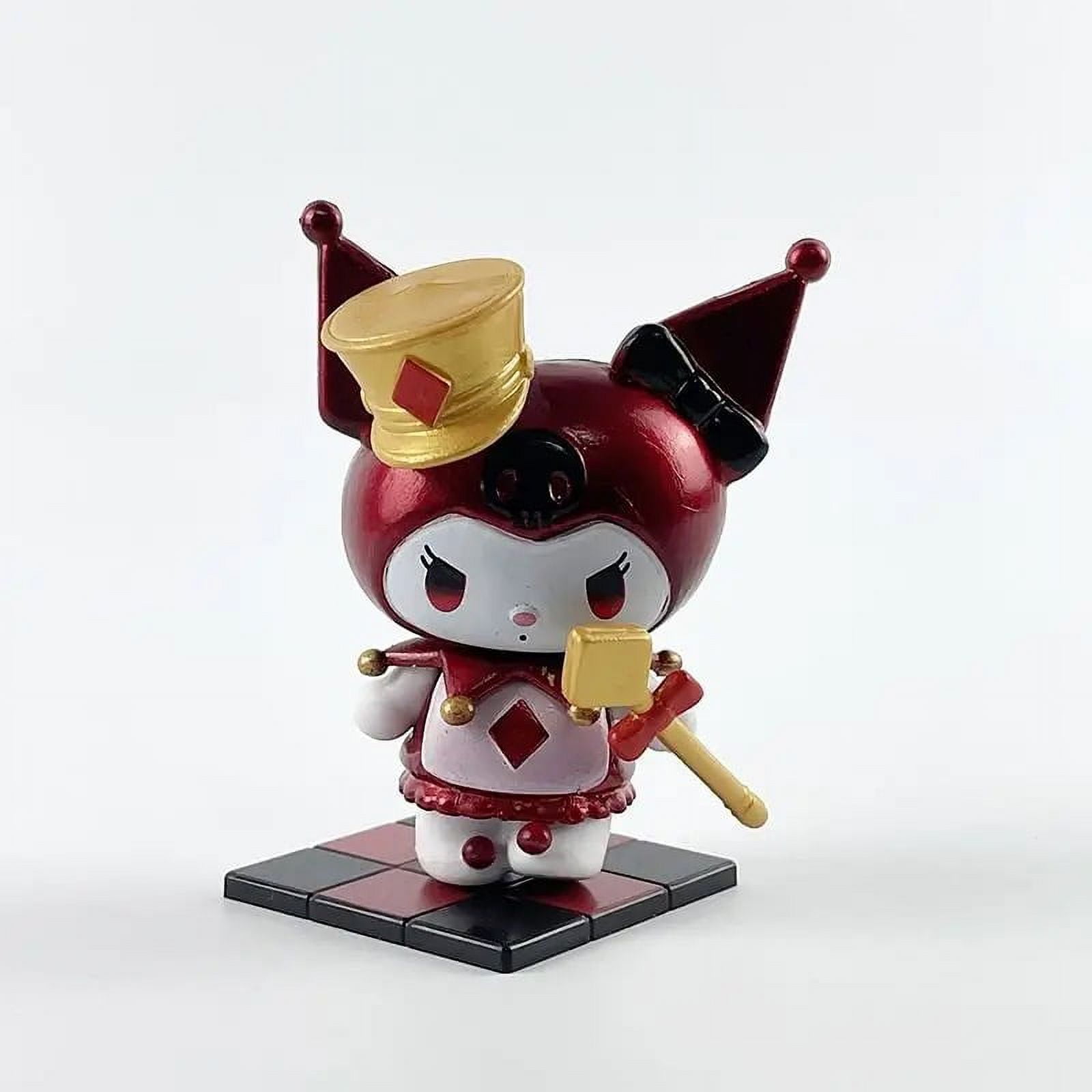 Sanrio Kuromi Anime Figure Trump Kingdom Spade Cartoon Model Halloween ...