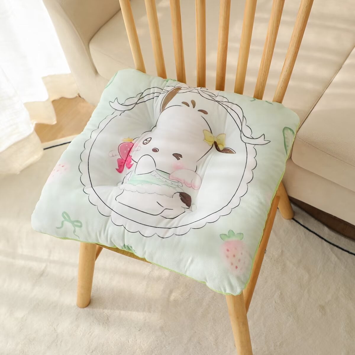 Sanrio Kuromi Anime Plush Cushion Lovely Square Cinnamoroll My Melody ...