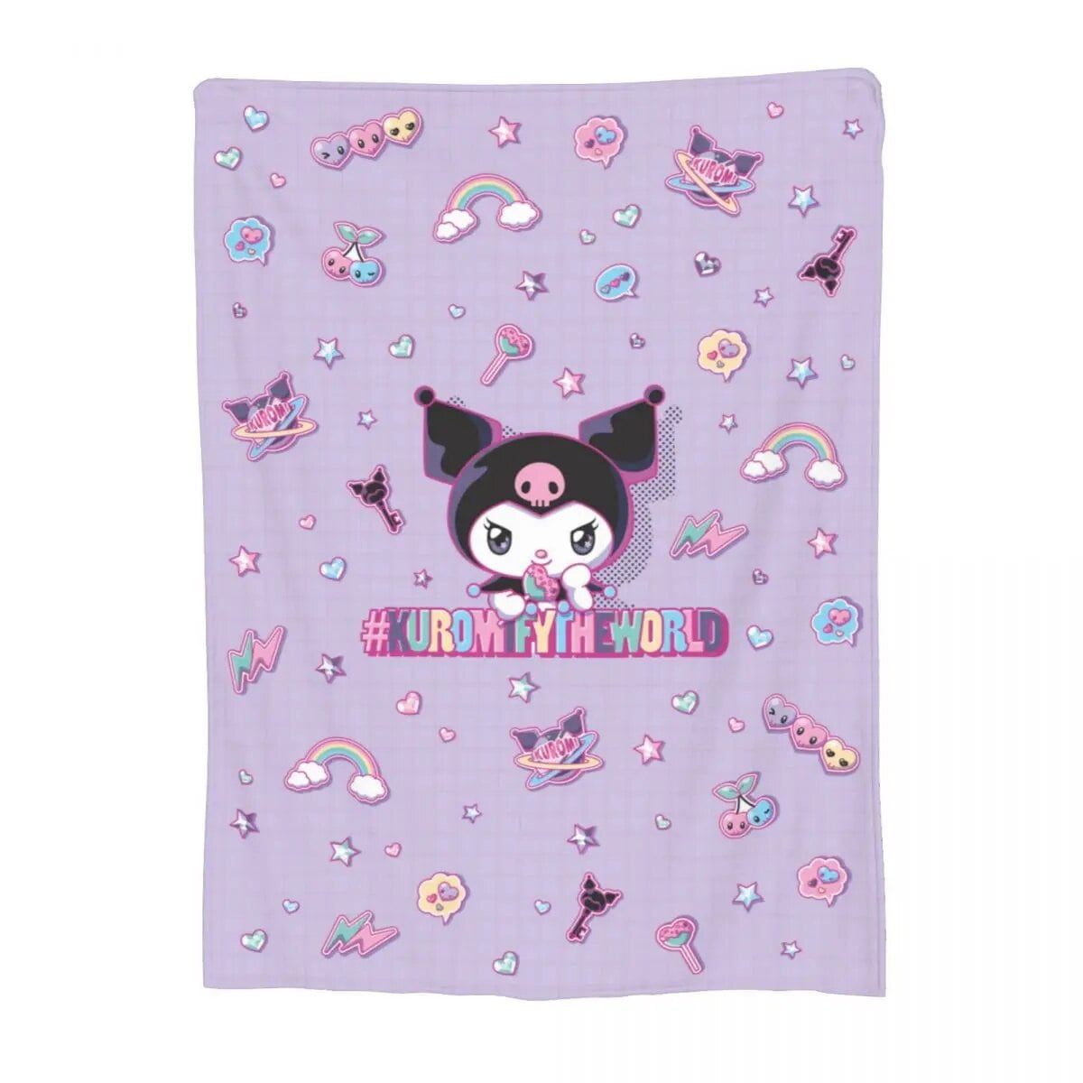 Sanrio Kuromi Blanket Accessories Sofa Decorative Throws And Blankets ...