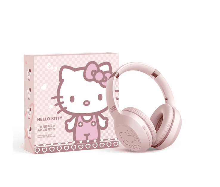 Sanrio Kuromi Bluetooth Headphones Hello Kitty Earphones Computer Cell ...