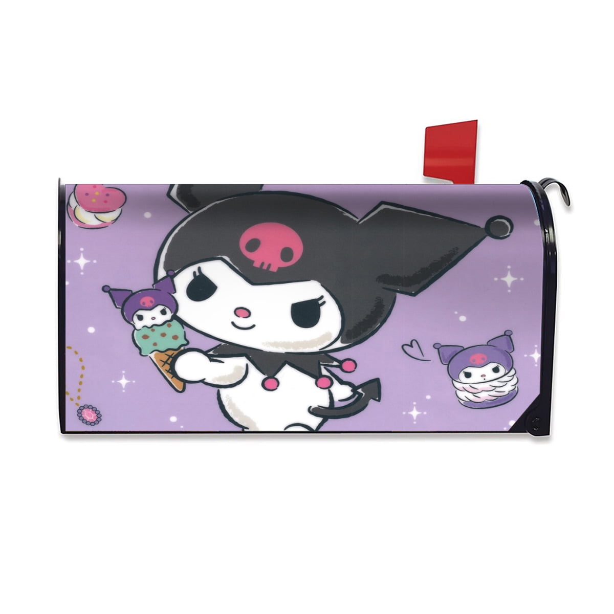 Sanrio Kuromi Cartoon Magnetic Mailbox Cover Decorative Mailbox Package ...