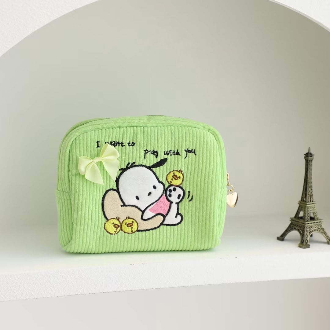 Sanrio Kuromi Cartoon Makeup Bag Cinnamoroll Portable Toiletry Bag for ...