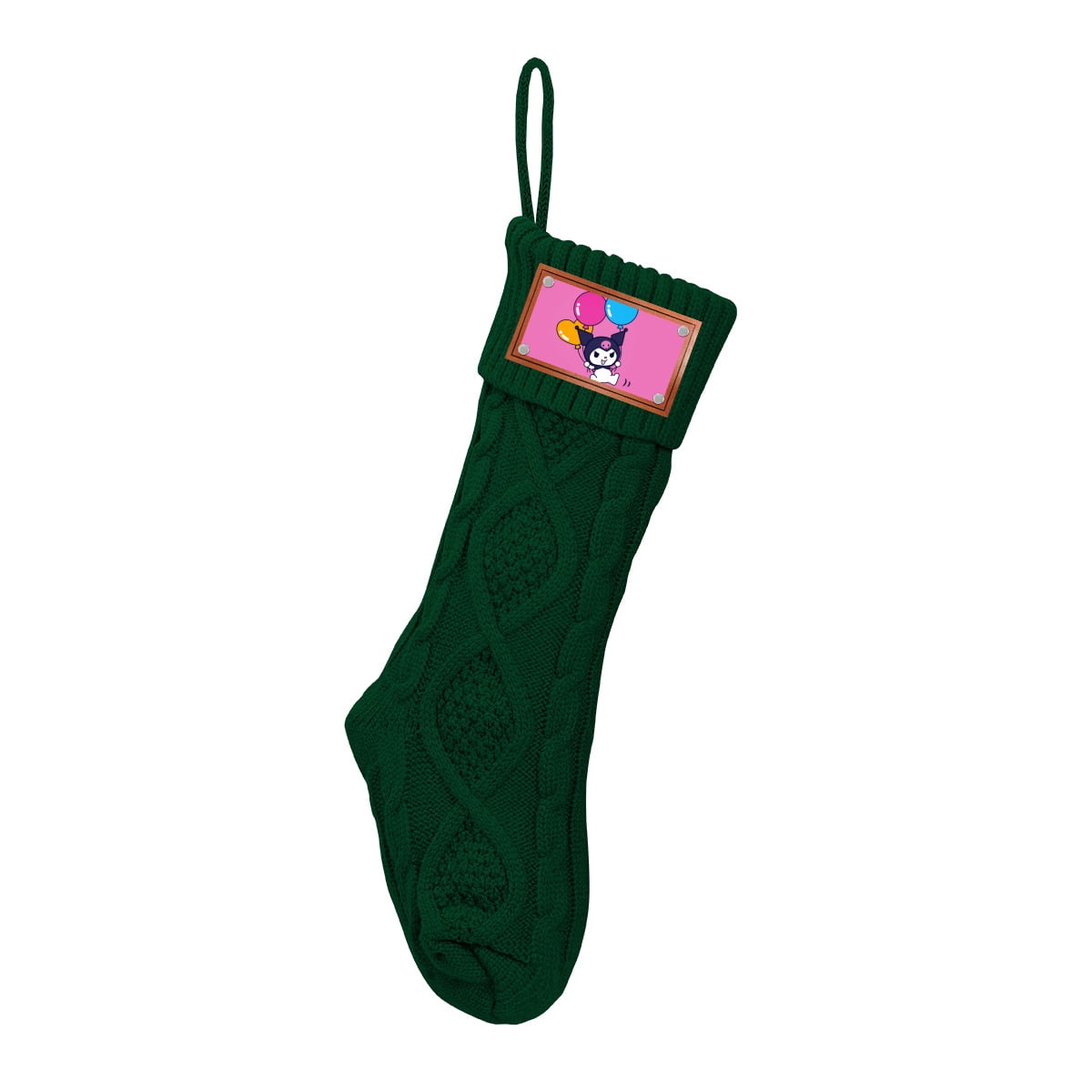 Sanrio Kuromi Cartoon Personalized Christmas Stocking with Leather ...