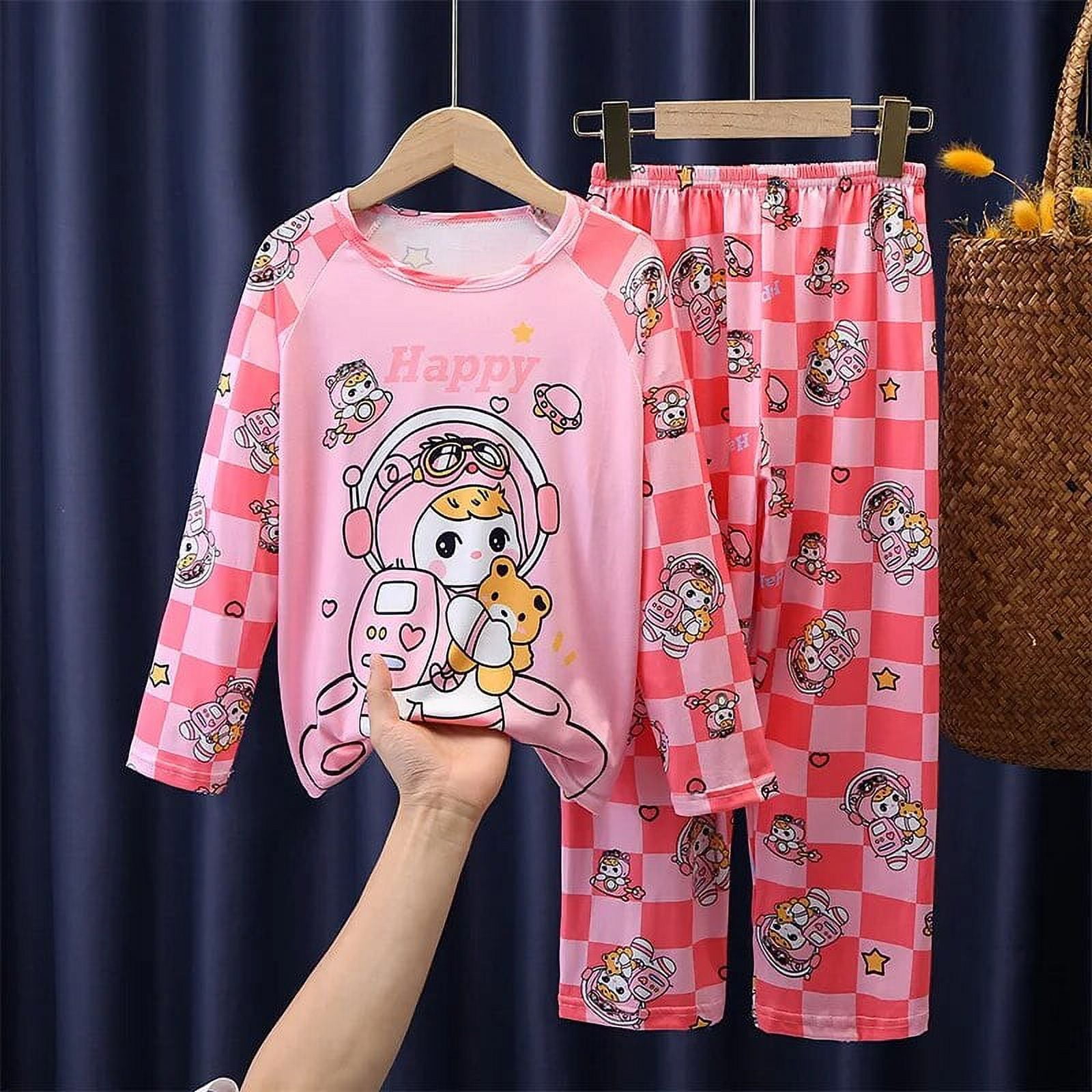 Sanrio Kuromi Children Pajamas Suit Kawaii Anime Hello Kitty My Melody ...