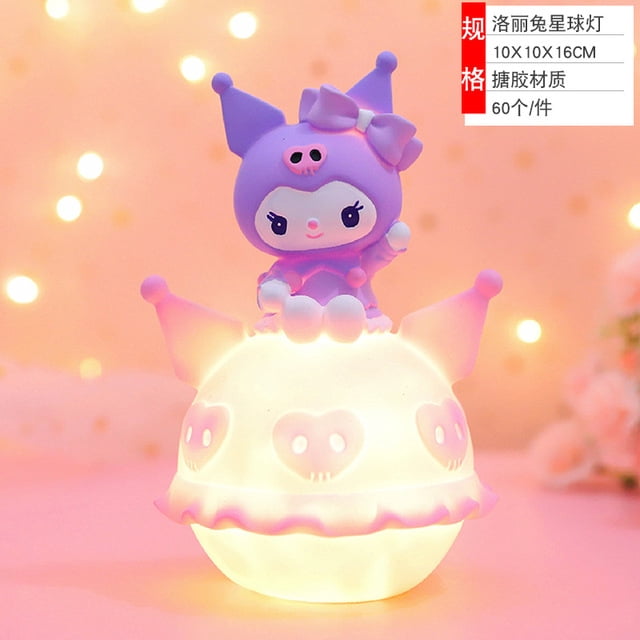 Sanrio Kuromi Cinnamonroll Moon LED Night Light Kawaii 3D Cartoon ...