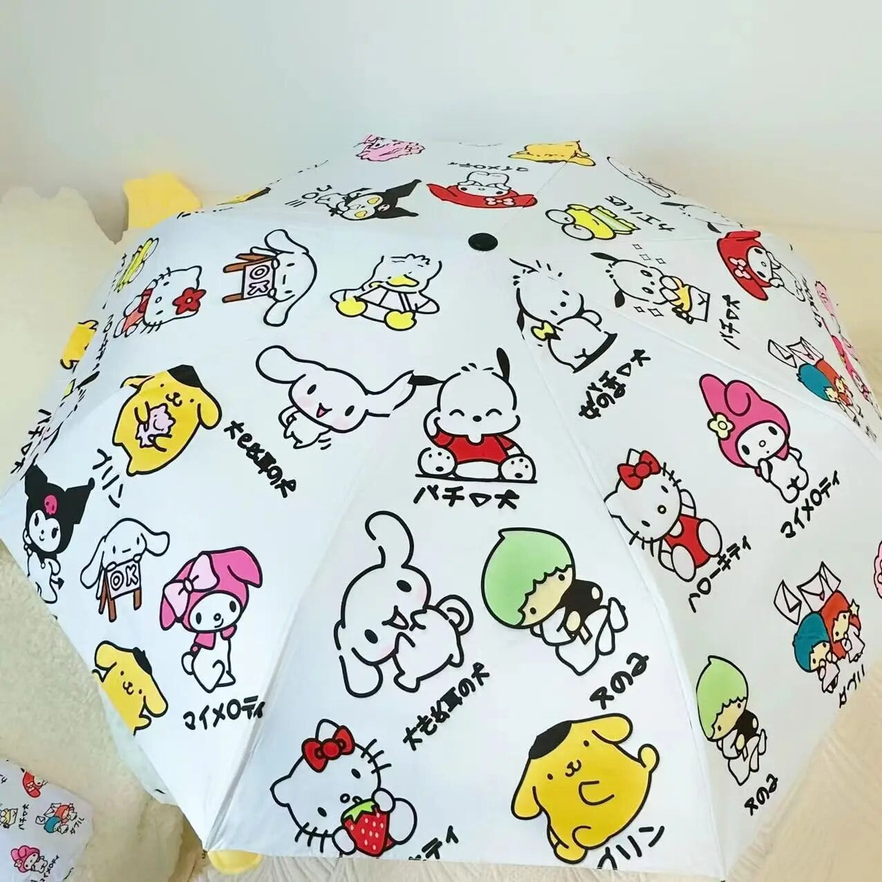 Sanrio Kuromi Cinnamoroll Automatic Open Close Umbrella Animals Anti-Uv ...