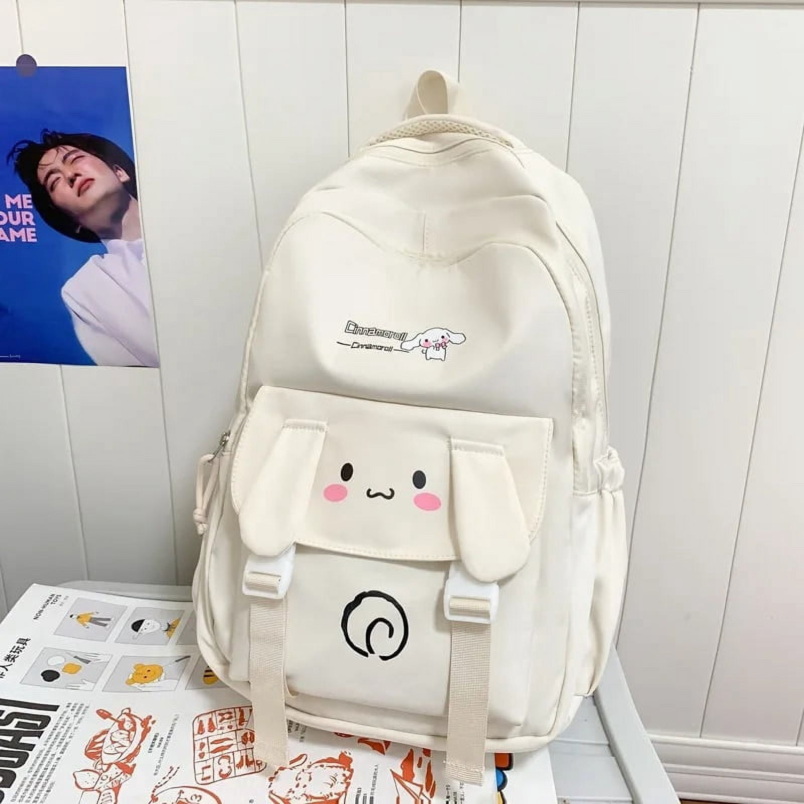 Sanrio Kuromi Cinnamoroll Kawaii School Bag Cute Cartoon Printing My ...