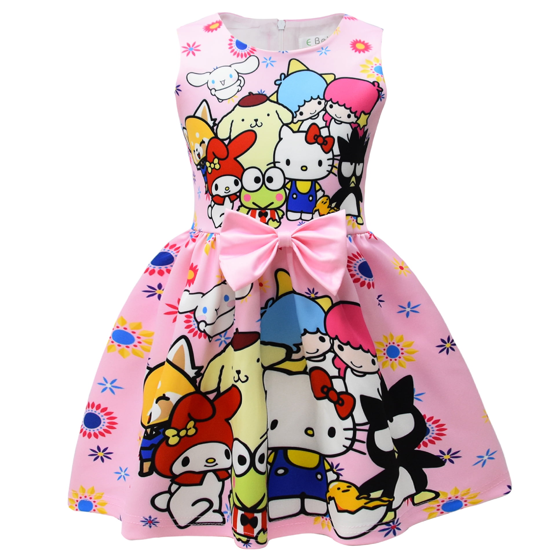 Sanrio Kuromi Cinnamoroll Princess Dress Hello Kitty Printing Cartoon ...