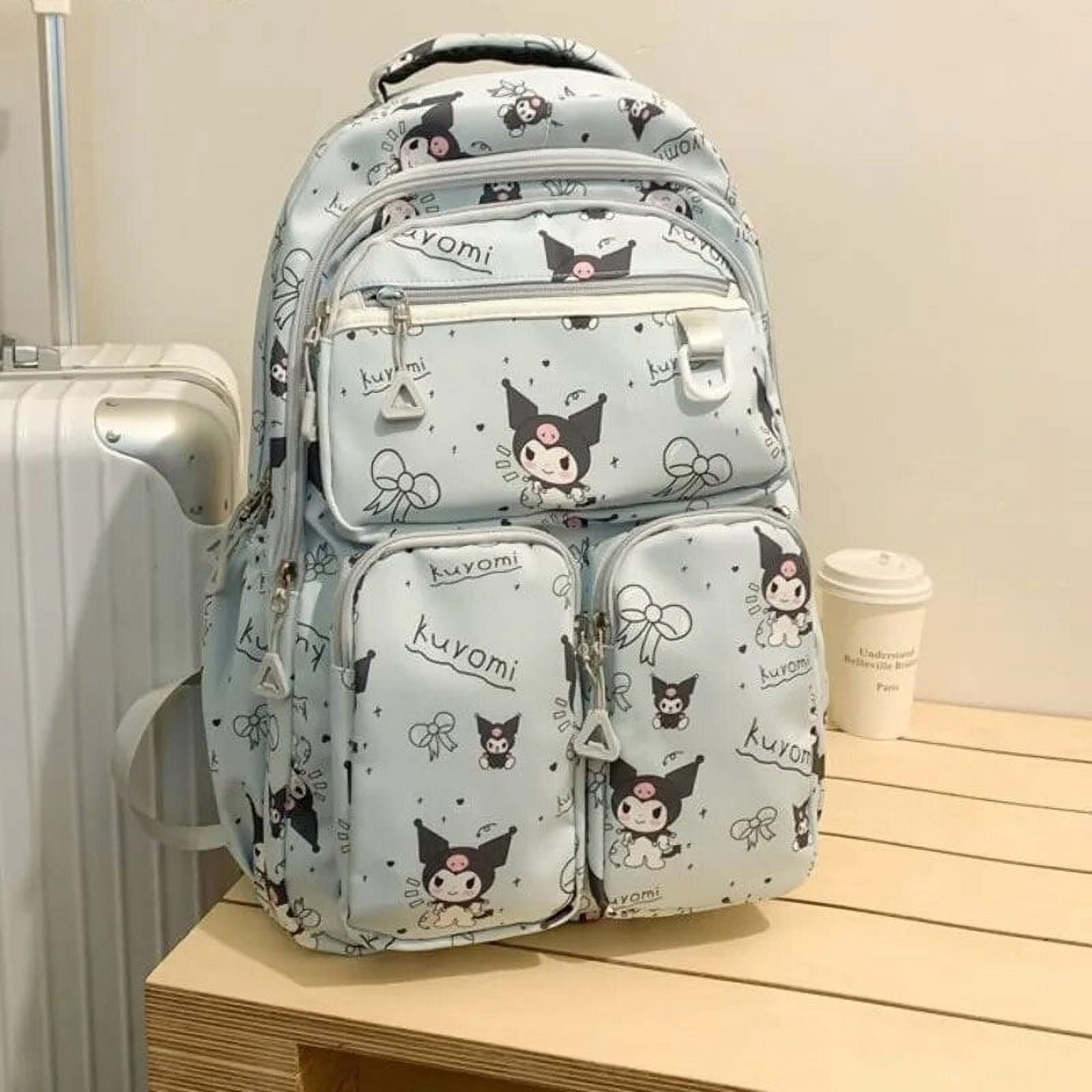 Sanrio Kuromi College Style Backpacks Y2k Student Korean Trend ...