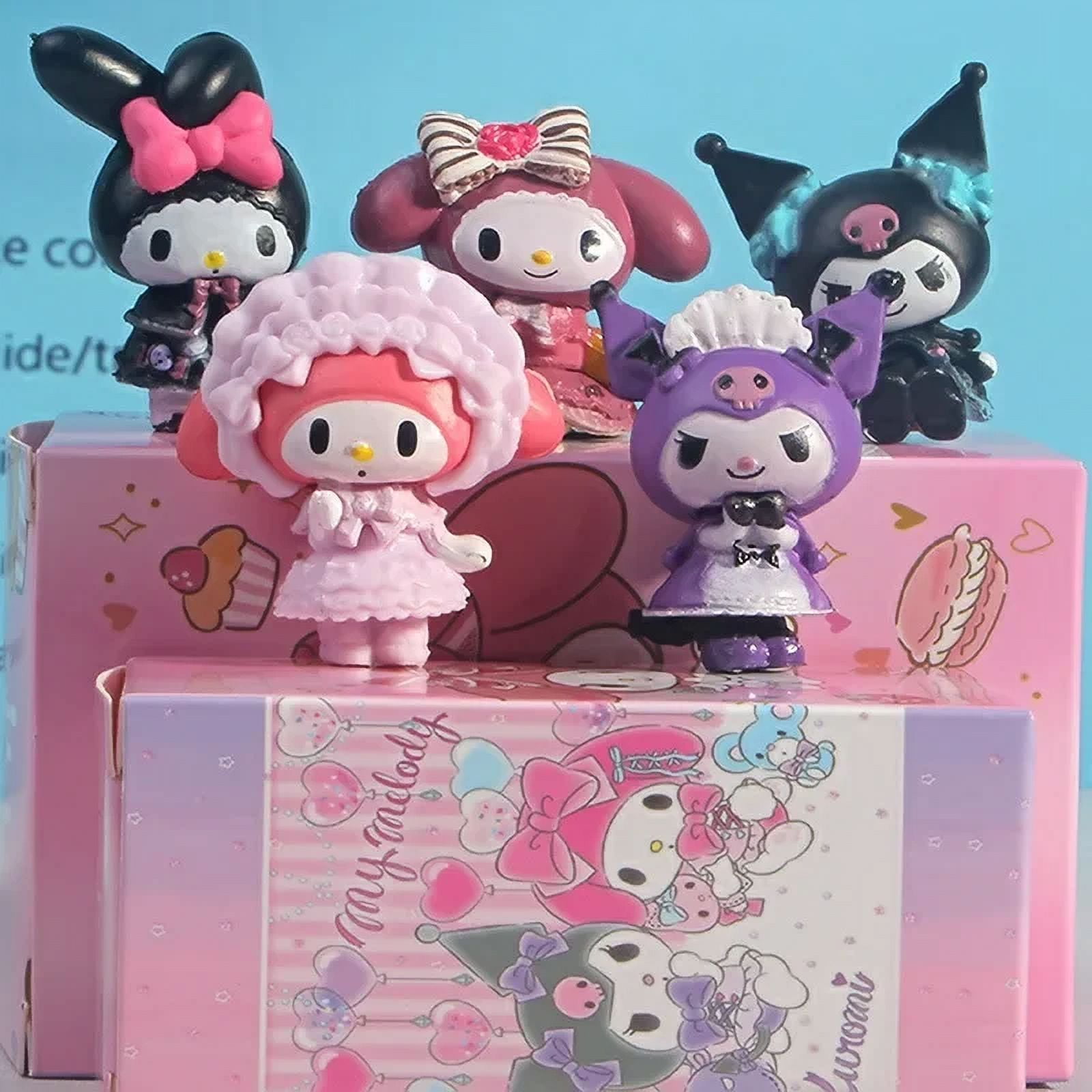 Sanrio Kuromi Doll Model Action Anime Figures Kuromi Mymelody Doll ...