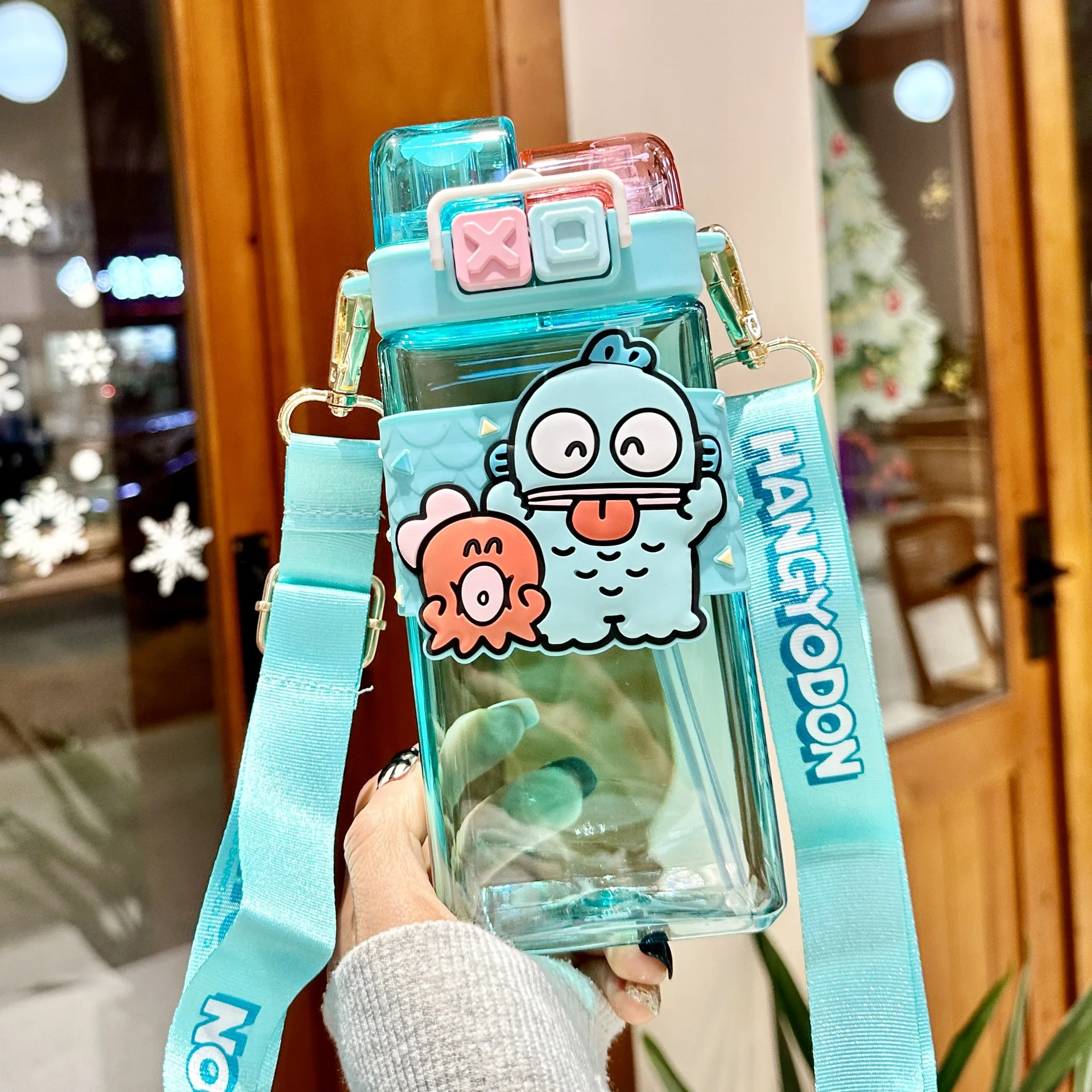 Sanrio Kuromi Double Drink Bottle Food Grade Plastic Children's Water ...