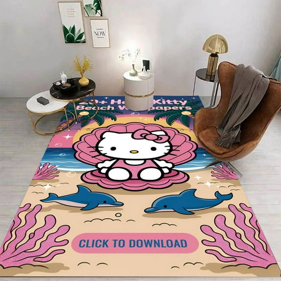 Sanrio Kuromi Hello Kitty Cinnamoroll My Melody Cute Carpets for Home ...