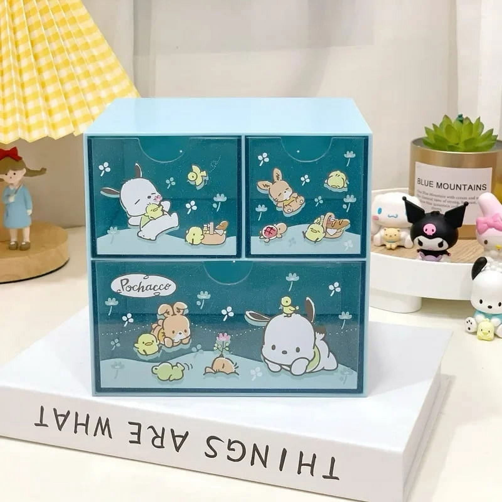 Sanrio Kuromi Kawaii Anime DIY Storage Box Cute Cartoon Cinnamoroll ...